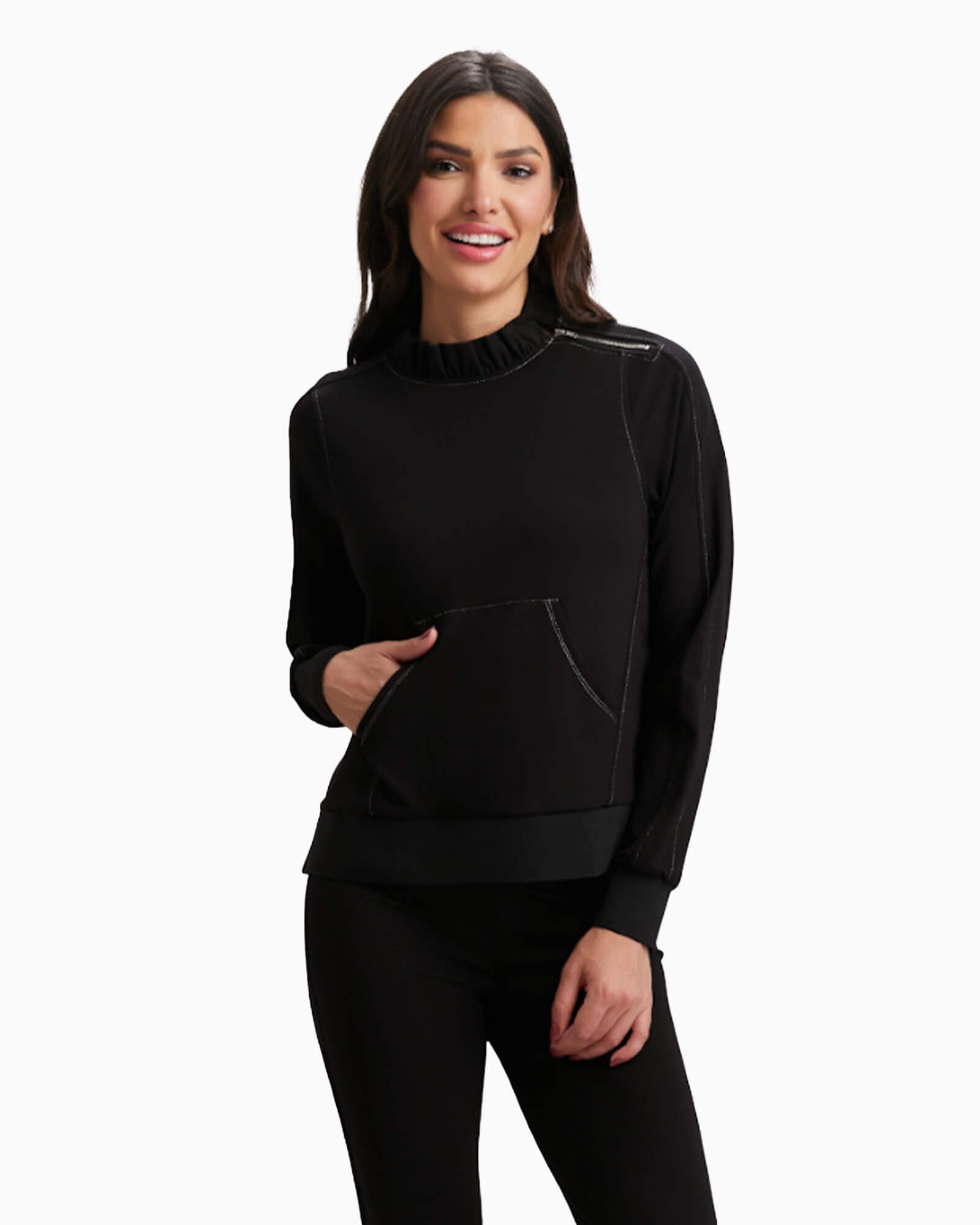 Tatum Ruffle Pullover | Women's Sweaters