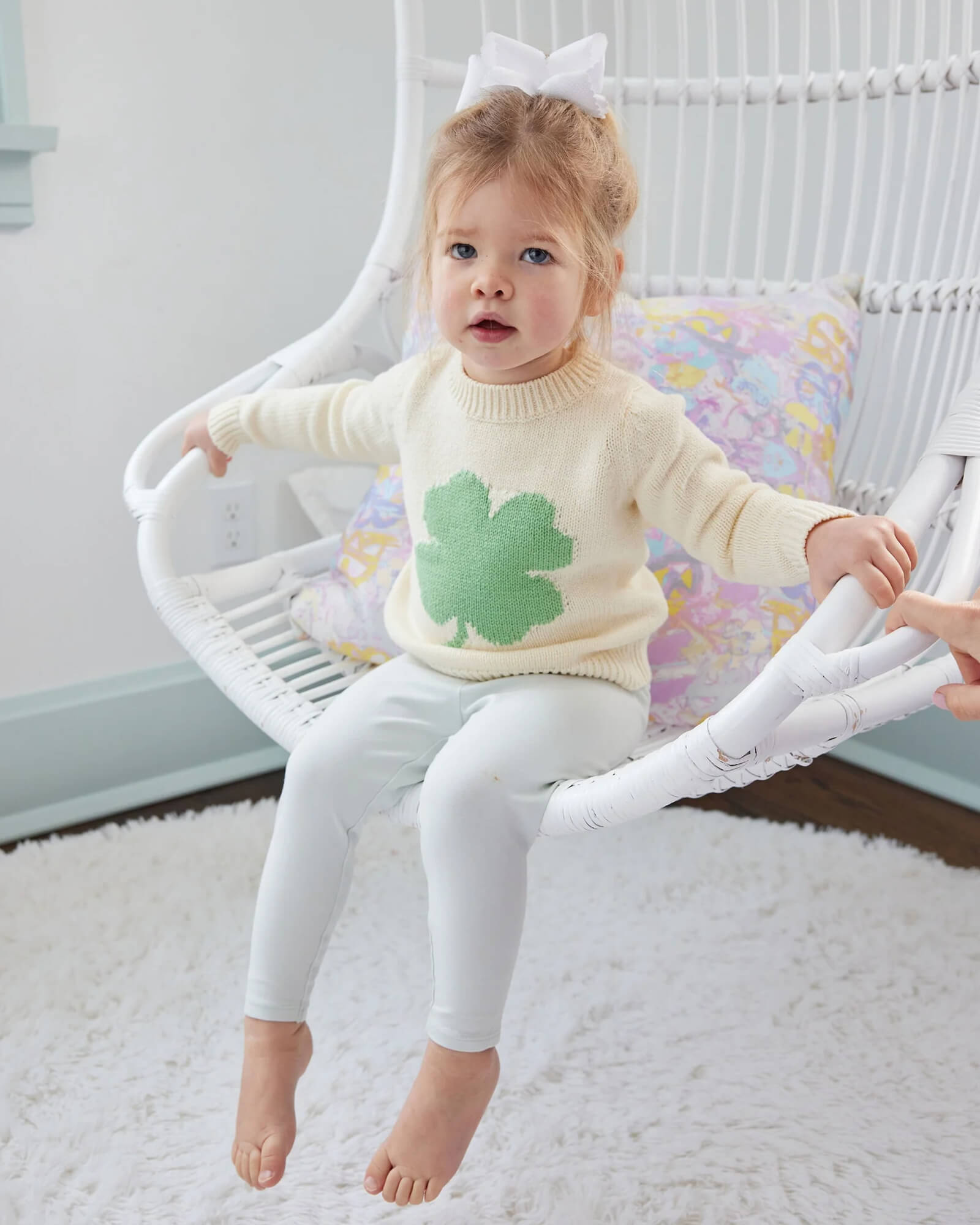 Ivory Kids Shamrock Sweater | Children's Clothing