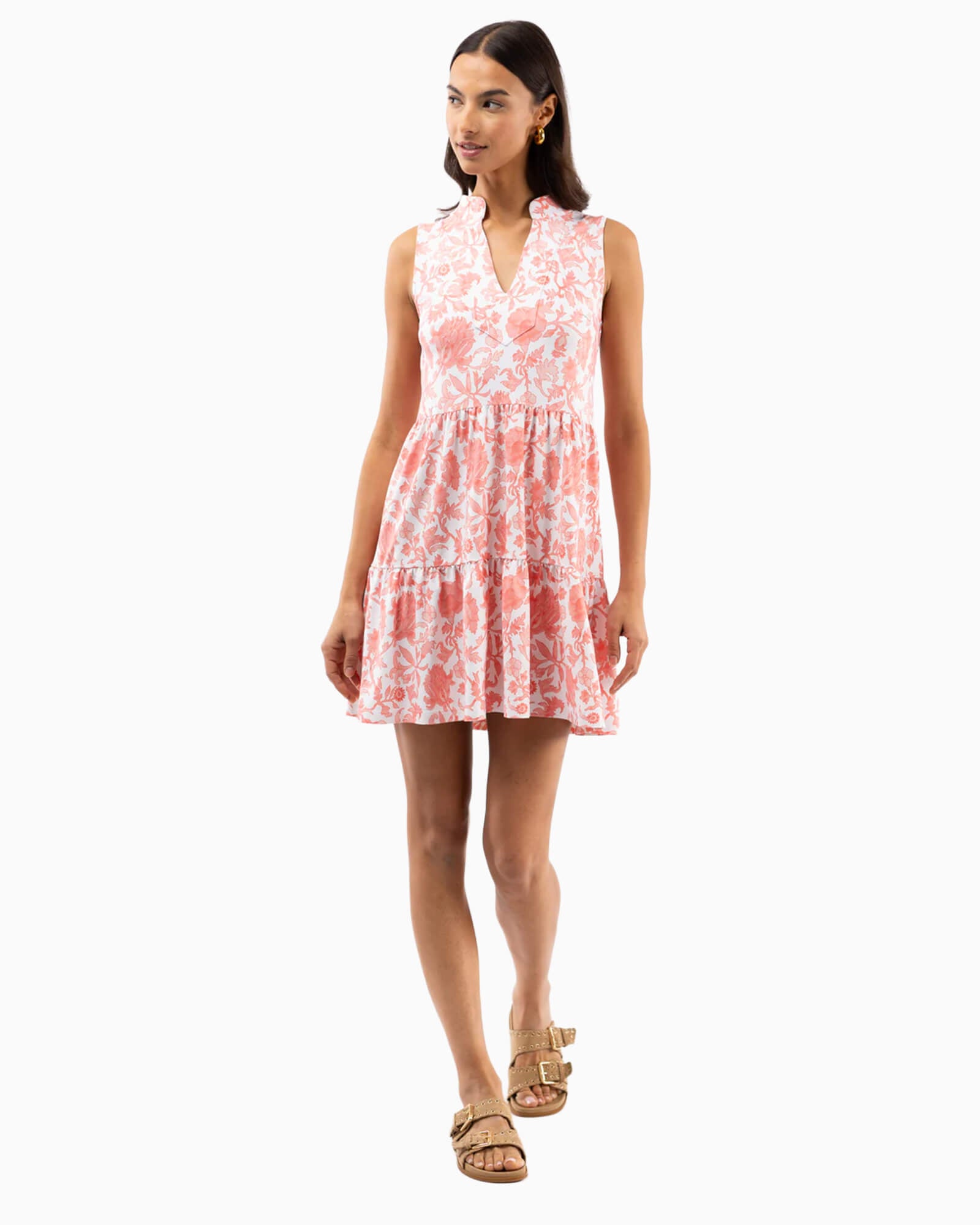 Tatum Dress Coral Floral | Women's Clothing