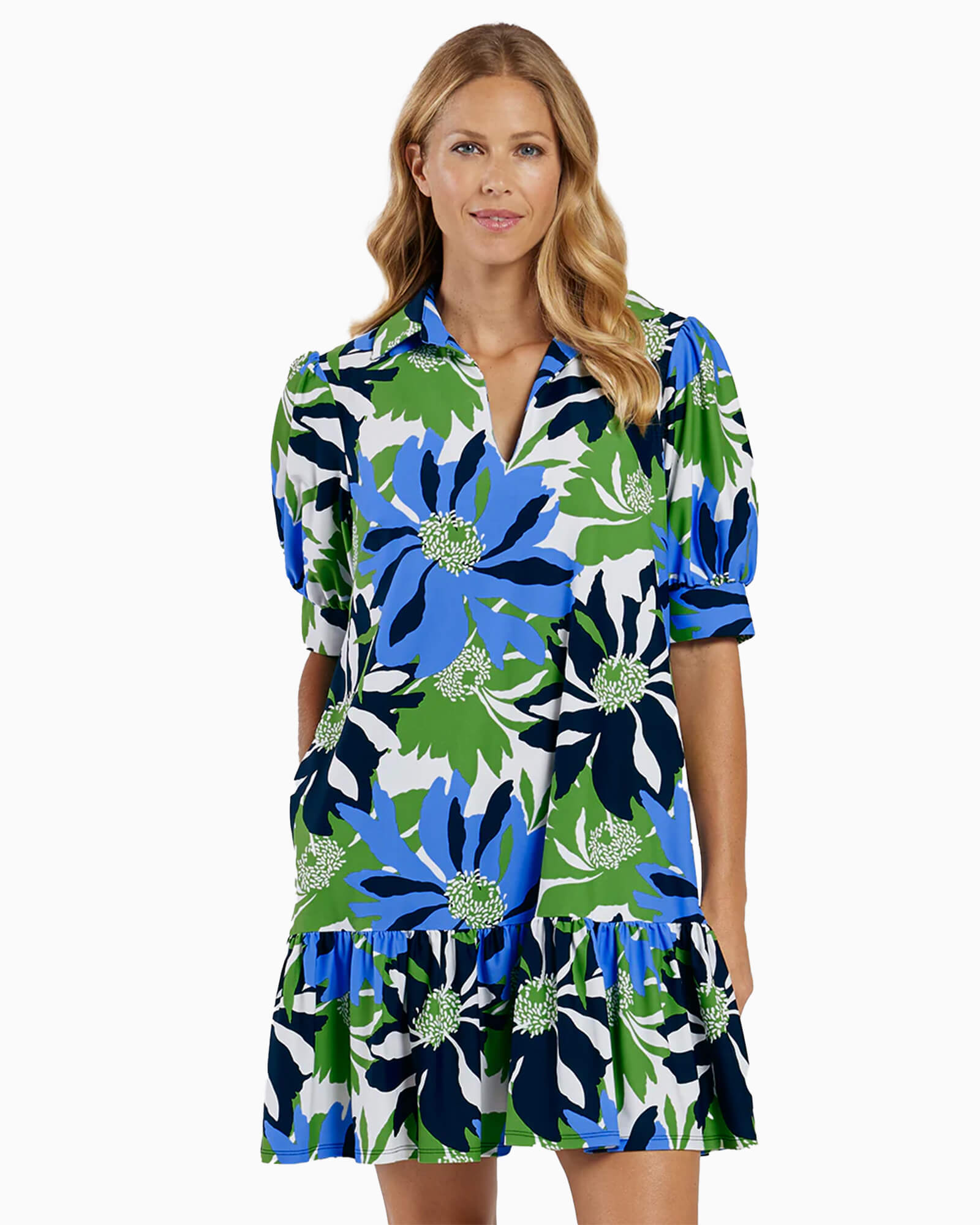Tierney Dress Wild Blossom Blue | Women's Clothing
